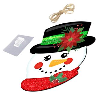 Aboofan Weihnachts-t&uuml;rdekoration Im Schneemann-Stil Banner Veranda-Schild Heimdekoration Breite Anwendung F&uuml;r Weihnachtsdekoration