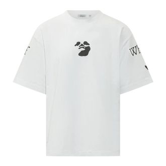 Off-white Swimming Logo SS Tee - - Tops - Herren - Wei&szlig; - XL