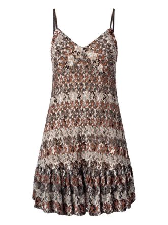 Missoni robe courte à motif camouflage - Marron