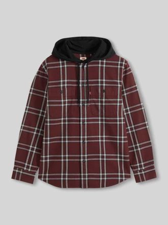 Levi's Regular Fit Freizeithemd aus reiner Baumwolle mit Kapuze