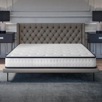 Cosmos Matratze 140x200 cm Upsilon Kaltschaummatratze H&auml;rtegrad H2 - &Ouml;ko-Tex Zertifiziert - Latex Blue 7 Zonen Matratze H&ouml;he 15 cm - Made in EU