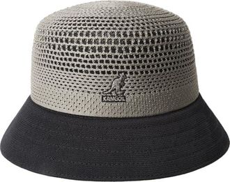 Kangol Chapeau cloche double maille Lahinch - Gris chaud/noir/XL, Gris chaud/noir, Medium