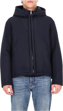 Herno Veste &agrave; capuche zipp&eacute;e - Homme - Sweatshirts et sweats &agrave; capuche - Bleu - Taille: XL