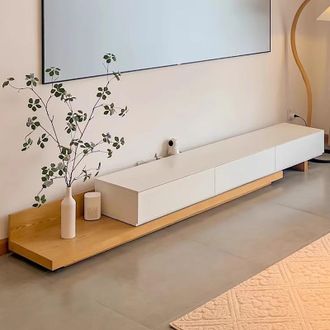 Generic Ausziehbarer TV-St&auml;nder mit Stauraum, TV-St&auml;nder f&uuml;rs Wohnzimmer, TV-Konsolentisch/Medienschrank f&uuml;rs Schlafzimmer, Entertainment-Center mit Schrank u