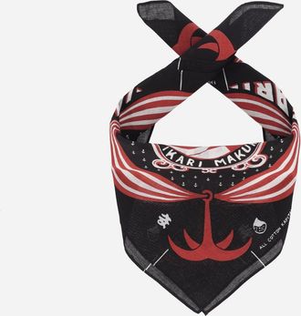 KAPITAL Color Bandana (Ikari Makuri) Black