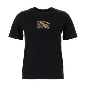 Burberry Femme, Tops, Noir, Taille: 36 FR T-shirt en coton