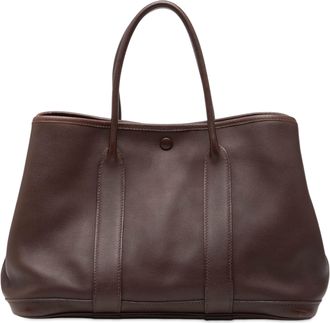 Herm&egrave;s Brown Swift and Silk Bolduc Twilly Garden Party 30