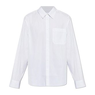 Rag & Bone Homme, Chemises, Blanc, Taille: L Chemise D&eacute;contract&eacute;e en Popeline