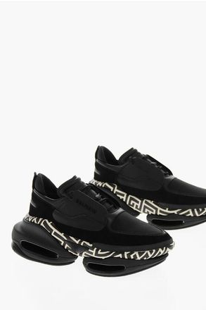 Balmain Suede B BOLD Low Top Sneakers with Monogram and Air Bubble S size 41