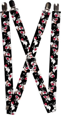 Buckle Down Herren Suspender-Sylvester The Cat Strumpfhalter, Mehrfarbig, 9 cm x 6 cm