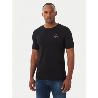 Aeronautica Aeronautica Militare T-Shirt Girocollo AM1UTI005 Schwarz Regular Fit