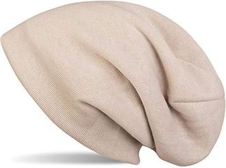 styleBREAKER Bonnet tricot&eacute; Beanie en Laine Fine avec Une Doublure int&eacute;rieure Polaire tr&egrave;s Douce, uni, Longbeanie, Unisexe 04024092, Couleur:Beige