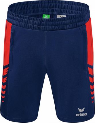 Erima Unisex Kinder Six Wings Kurze Short (1152214), New Navy/rot, 164