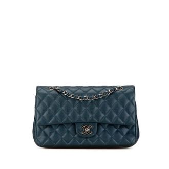 Chanel Sac bandouli&egrave;re classique double rabat Pre-owned - Femme - Pre-owned - Bleu - Taille: ONE Size