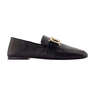 Lanvin Mocassins &agrave; logo - unisex - Chaussures - Noir - Taille: 35 EU
