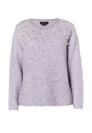 Faina Strickpullover Damen lila