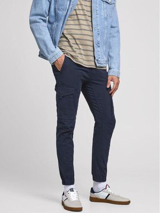 Jack & Jones Jack & Jones Stoffhose Paul 12169582 Dunkelblau Tapered Fit