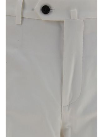 Loro Piana Mens Cotton Pants Optical White Trousers