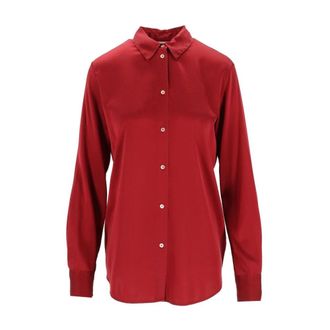 Forte_Forte Langarm-Seidenhemd - - Blouses & Shirts - Damen - Rot - S