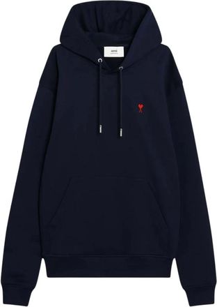 Ami Homme, Sweatshirts et sweats &agrave; capuche, Bleu, Taille: XL Felpa Cappuccio