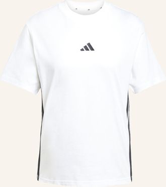 adidas T-Shirt Essentials 3-Streifen weiss