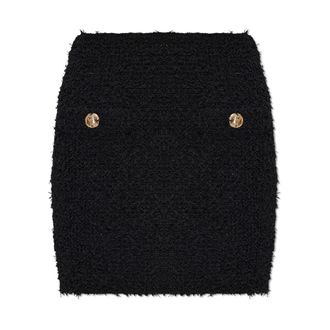 Balmain Tweedrock - - Skirts - Damen - Schwarzk - XS
