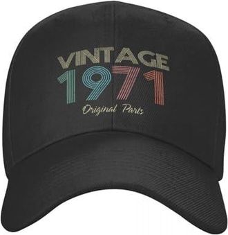 Generic Casquette de baseball cool vintage 1971 pi&egrave;ces originales chapeau de camionneur pour hommes femmes casquette de baseball r&eacute;glable personnalis&eacute;e adulte