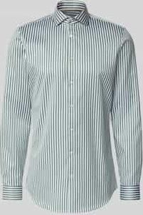 Jake*s Slim Fit Businesshemd mit Haifischkragen und extra langem Arm