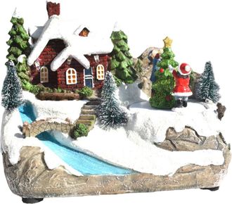 PartyKindom Leuchtendes Dekor Mit Musik Harzornament Für Zuhause Büro Geschäft Restaurant Warmes Lebensgefühl Glatte Textur Junge Mädchen Sicher