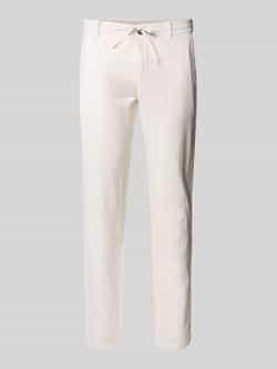 Lindbergh Tapered Fit Leinenhose mit elastischem Bund
