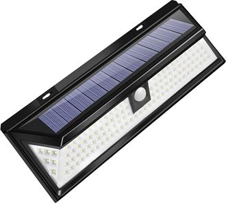BESPORTBLE Solarleuchte mit Bewegungsmelder und 118 Leds Kabellose Wandleuchte f&uuml;r Garten und Terrasse Umweltfreundliche Solar Au&szlig;enbeleuchtung mit Sensorfluter