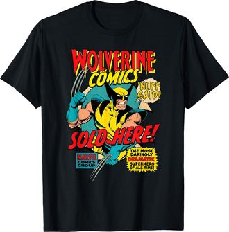 MARVEL X-Men Wolverine Comic Classic Yellow Suit Comic Cover T-Shirt