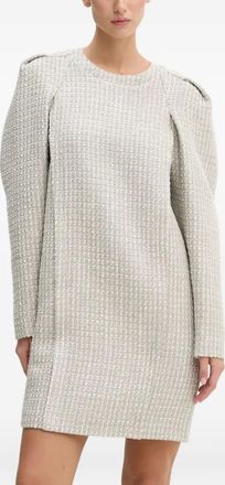 Iro robe courte Juliette à manches bouffantes - Tons neutres