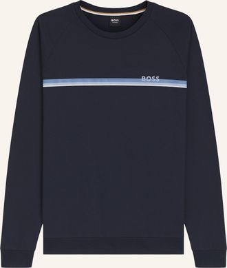 HUGO BOSS Loungewear Oberteil Authentic Sweatshirt Regular Fit blau