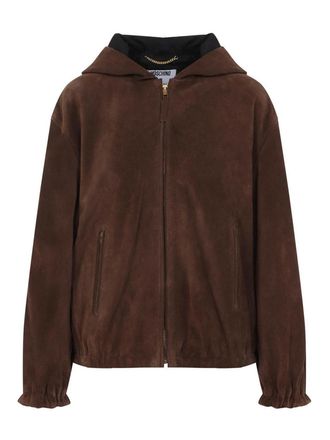 Moschino Blouson En Cuir - Marron
