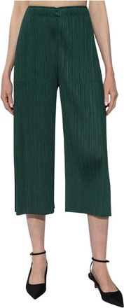 Issey Miyake Femme, Pantalons, Vert, Taille: 40 FR Pleats Please Pants