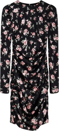 Dolce & Gabbana Femme, Robes, Multicolore, Taille: 34 FR Robe drap&eacute;e &agrave; imprim&eacute; rose vintage