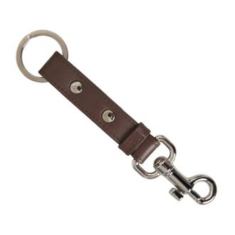 Dolce & Gabbana Brauner Leder Schl&uuml;sselanh&auml;nger Halter - - Accessories - Damen - Braun - ONE SIZE