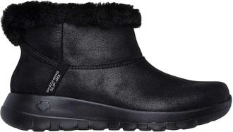 Skechers On The Go Joy Stiefeletten f&uuml;r Damen, Kunstfell gef&uuml;ttert (Schwarz)