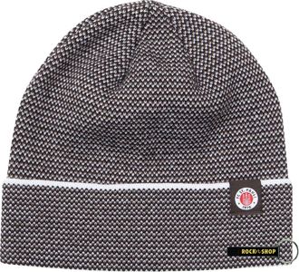 FC St. Pauli M&uuml;tze Logolabel - Offizieller Fanartikel - braun-wei&szlig;e, leichte Strickm&uuml;tze aus 100% Polyacryl mit FCSP Logolabel - d&uuml;nner Stoff (DE/NL/SE/PL, Alphanu