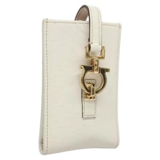 Ferragamo Pre-owned Leder pouches - - Pre-owned - Damen - Wei&szlig; - ONE SIZE