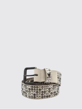 HTC Ceinture en cuir avec broderies artisanales et boucle &agrave; logo