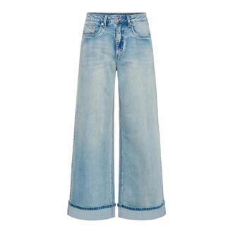 Gestuz Jean large - Femme - Jeans - Bleu - Taille: W33 L32