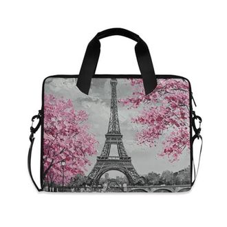 Alaza Sac pour ordinateur portable de 40,6 à 39,6 cm, motif croissant de lune, étoiles, soleil, sac pour ordinateur portable, sac à bandoulière pour femme, 