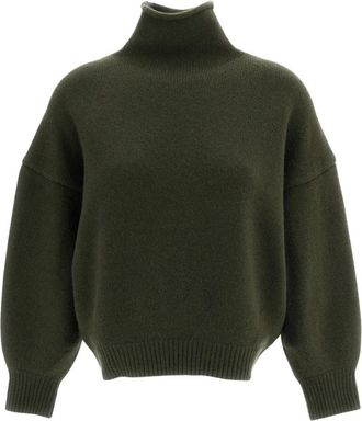 arch4 Pull &agrave; col roul&eacute; - Femme - Pulls - Vert - Taille: 36 FR