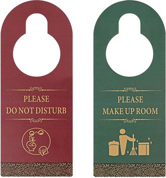 M&Uuml;KA 10 St&uuml;ck T&uuml;rschild Please Do Not Disturb Sign Please Make Up Room Doppelseitig T&uuml;ranh&auml;nger f&uuml;r Hotel Kinderzimmer