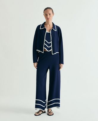 Scalpers Wavy Tape Cardigan