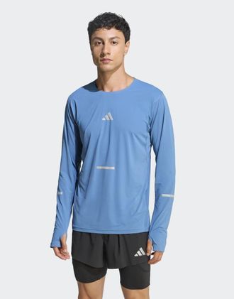 adidas adidas Performance - Adi365 Climacool+ - Chemise &agrave; manches longues - Bleu encre cendr&eacute;-Bleu marine