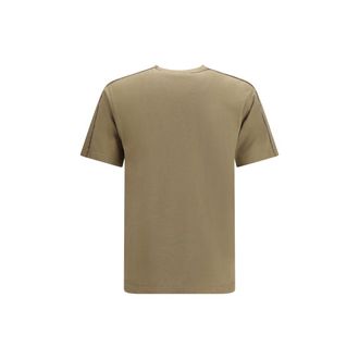 Burberry Bicolor Cotton T-Shirt - Beige