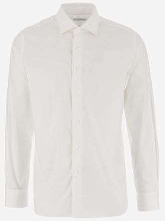 Alessandro Gherardi Mens Shirt Cotton Blend White